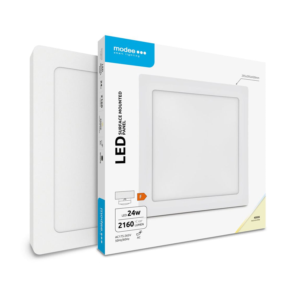 LED panel nadgradni, kvadratni, 24W | Lustre – LUSTRE rasvjeta