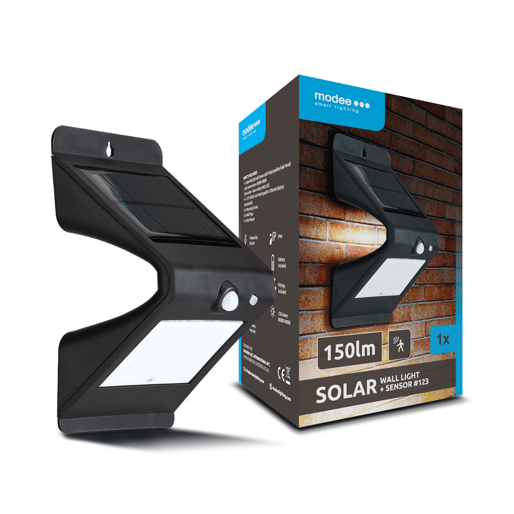 Solarna LED zidna svjetiljka WS123 sa senzorom | Lustre – LUSTRE rasvjeta